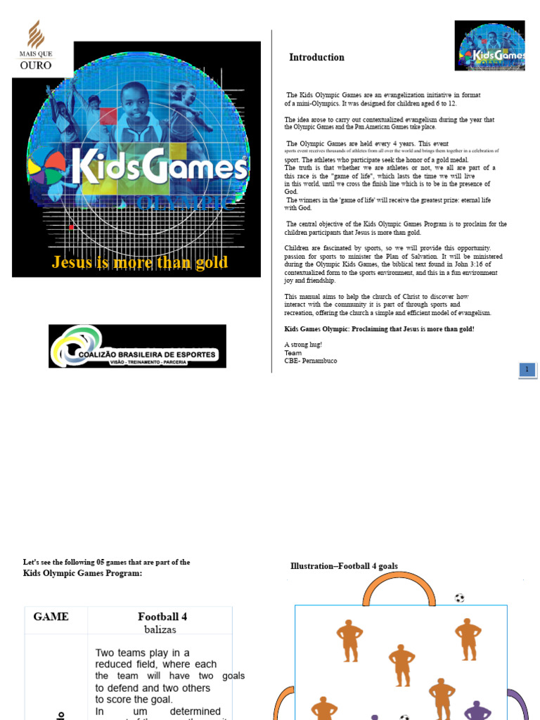 Practical Manual Kids Olympic Games | PDF | God In Christianity | Jesus