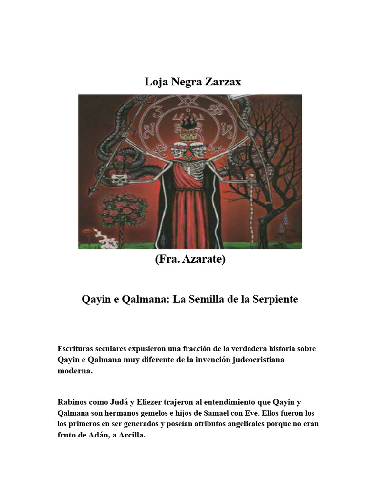 Fra. Azarate - Qayin y Qalmana | PDF | Adán | Víspera