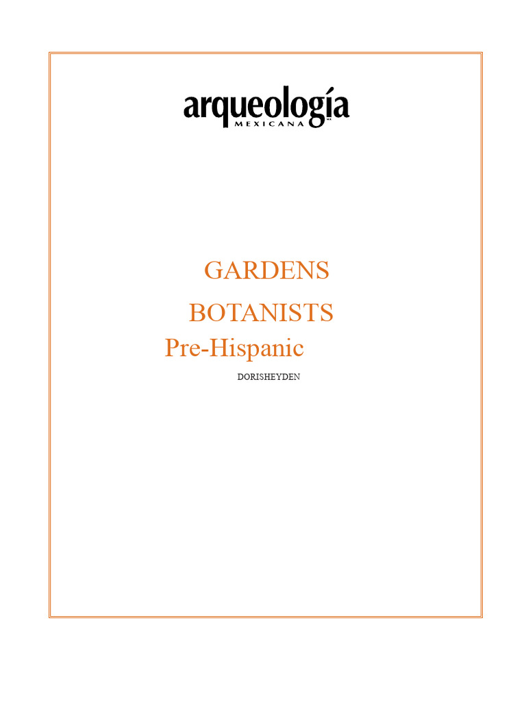 Heyden Doris Pre-Hispanic Botanical Gardens | PDF | Gardens | Pre ...