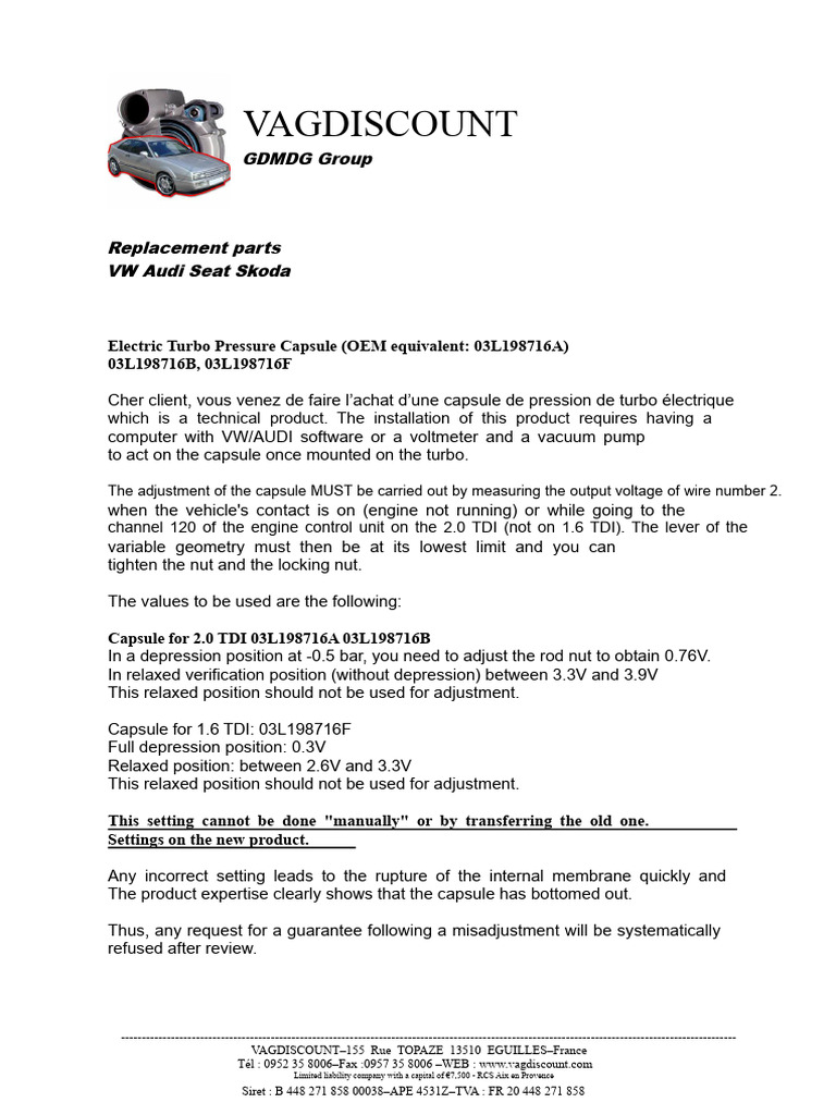 Electric Turbo Pressure Capsule Guide | PDF