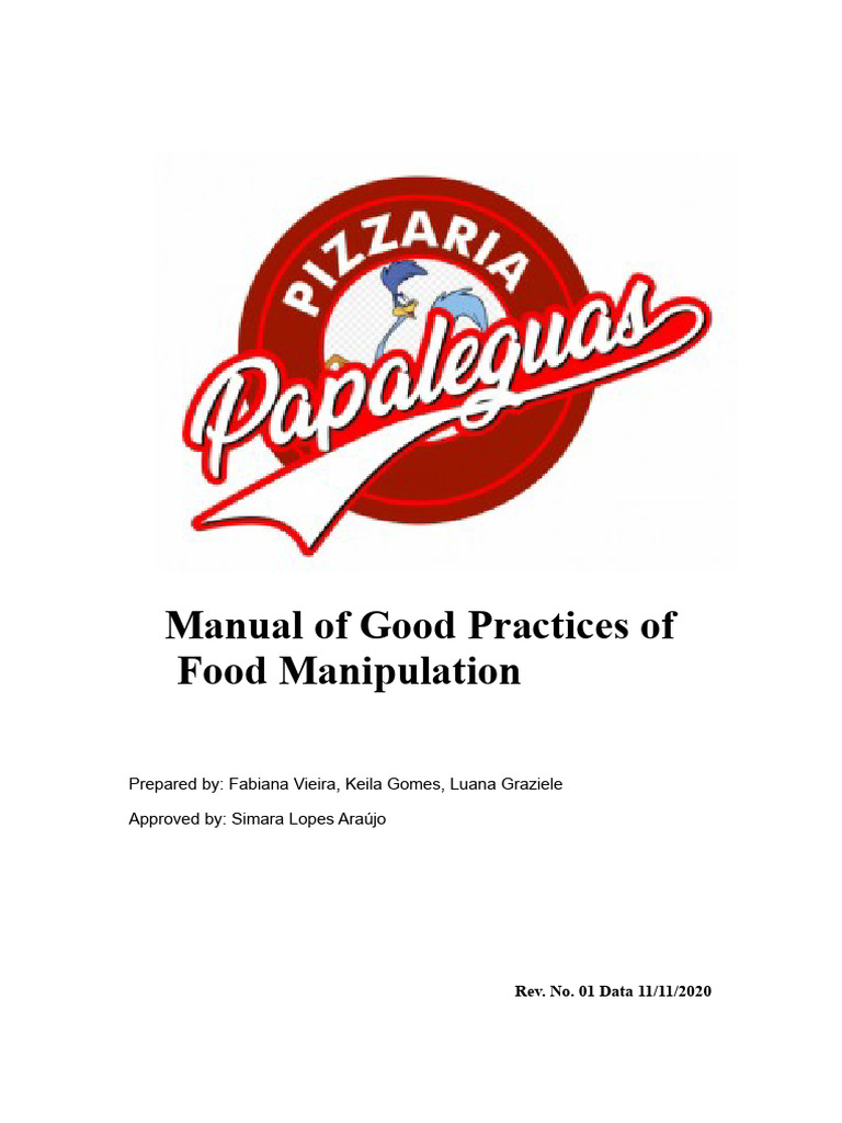 Food Handling Good Practices Manual | PDF | Hygiene | Hand Washing