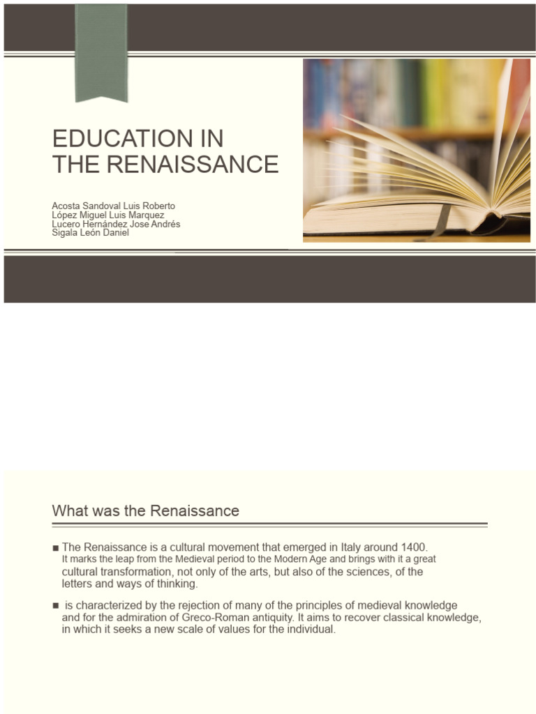 Renaissance Education and Its Impact | PDF | Science | Renaissance