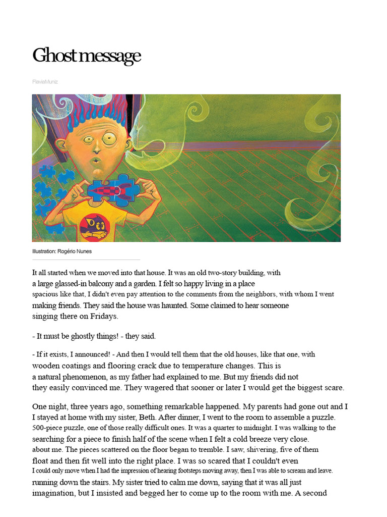 Message from a Ghost | PDF