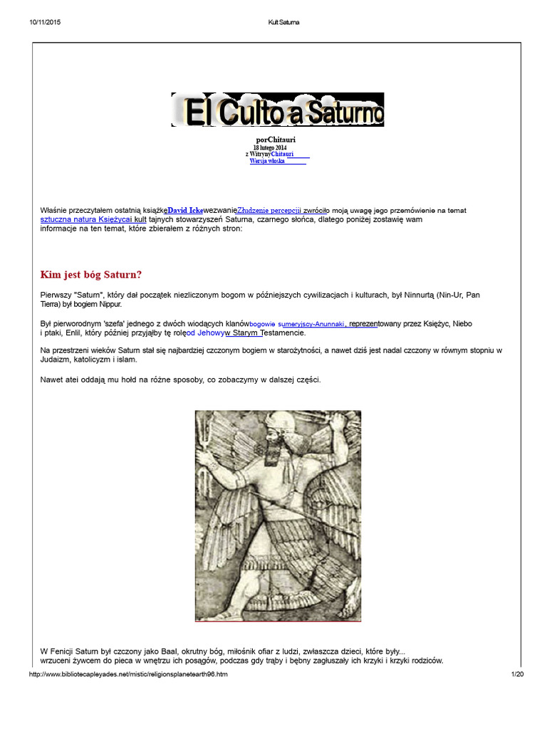Kult Saturna | PDF