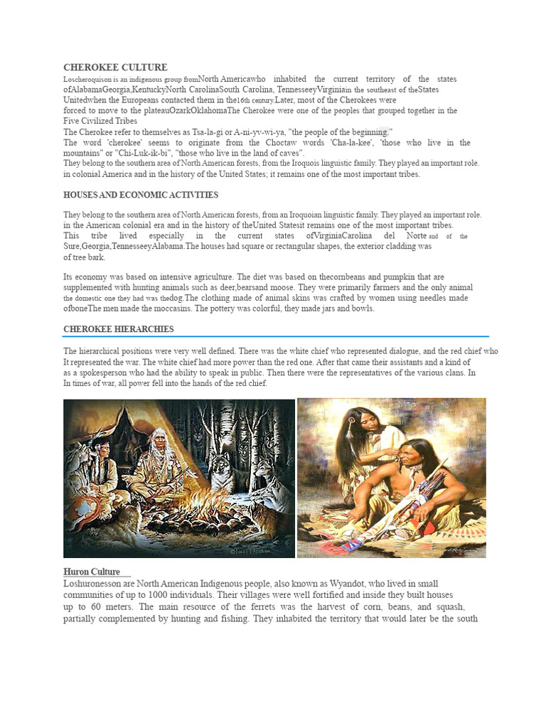 Cherokee Culture | PDF | Inuit