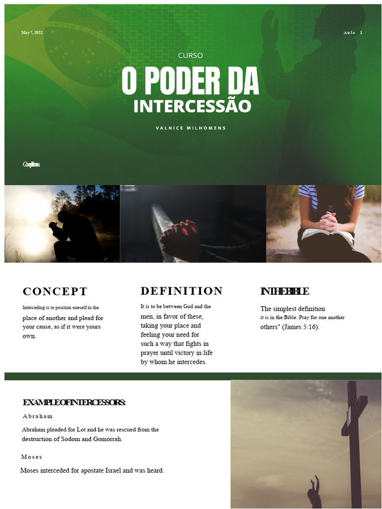 THE-POWER-OF-INTERCESSION-VALNICE-MILHOMENS-CLASS-1 | PDF | Intercession | Prayer