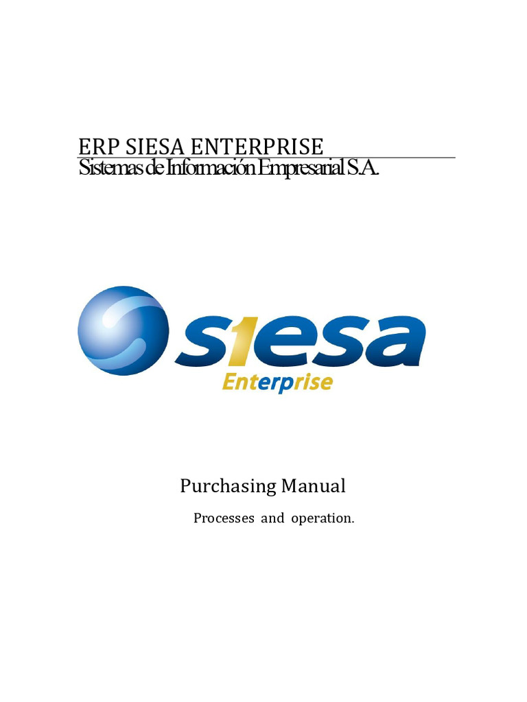 Purchasing Manual Enterprise Version 4 | PDF | Discounts And Allowances ...