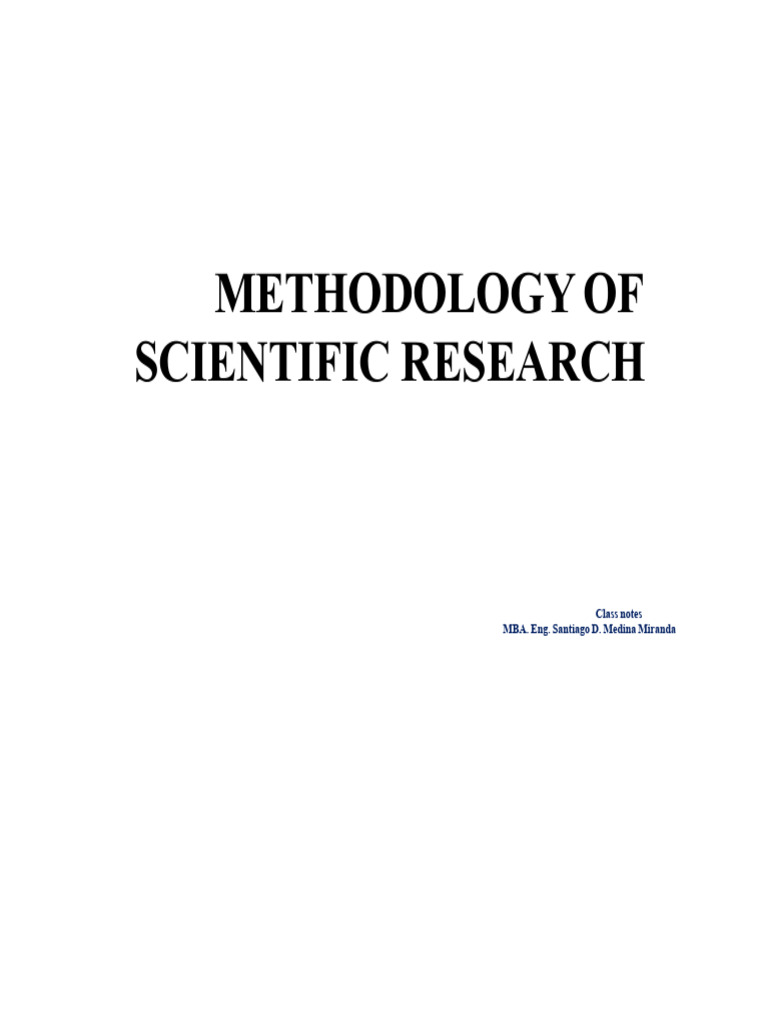 METHODOLOGY OF SCIENTIFIC RESEARCH. Introduction. Leveling Cycle | PDF ...
