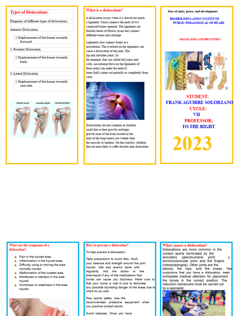 Understanding Joint Dislocations and Prevention | PDF | Joint | Shoulder