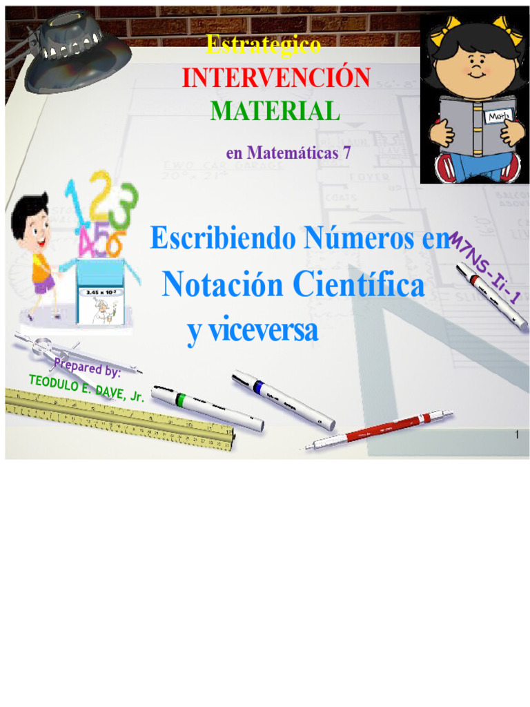 Escribir Números en Notación Científica y Viceversa G7 SIM | PDF ...