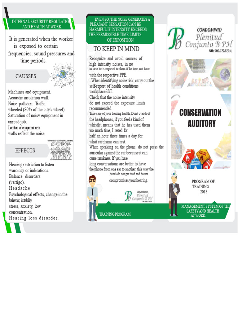 Hearing Conservation Brochure | PDF | Noise | Sound