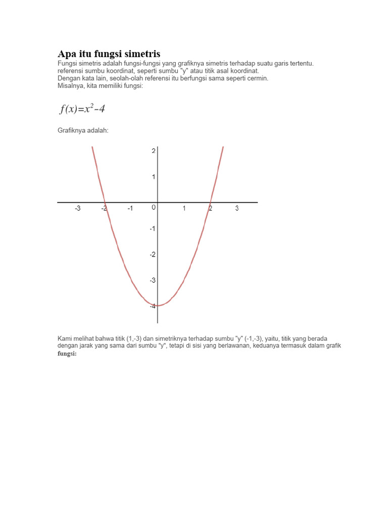 Memahami Fungsi Simetris dalam Matematika | PDF