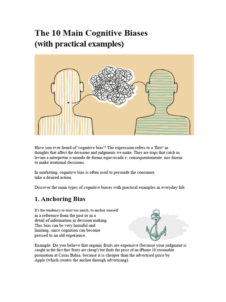Top 10 Cognitive Biases Explained | PDF | Bias | Decision Making