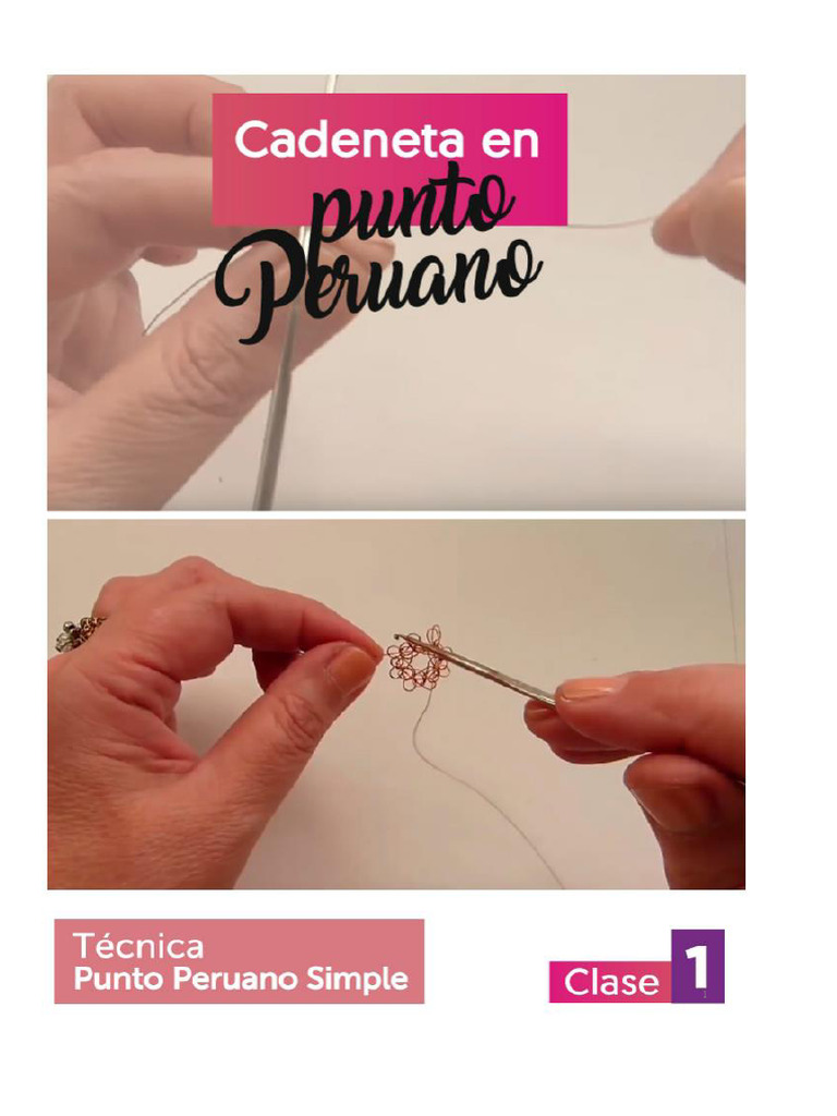 Peruvian Point Jewelry Tutorial Guide | PDF | Crochet | Knitting