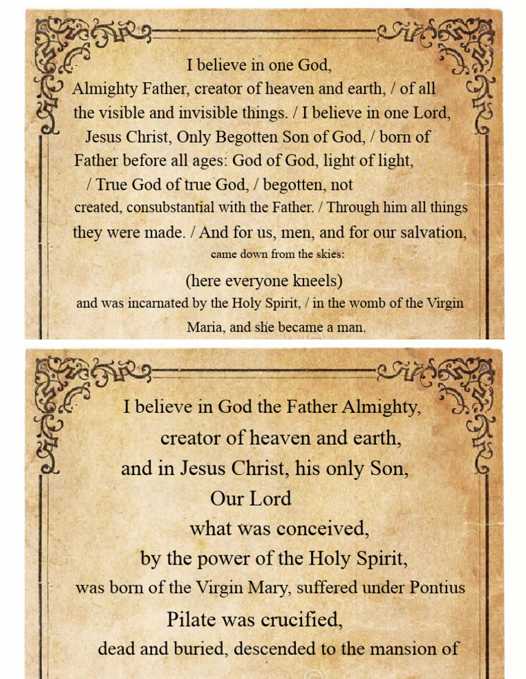 Apostles' Creed | PDF