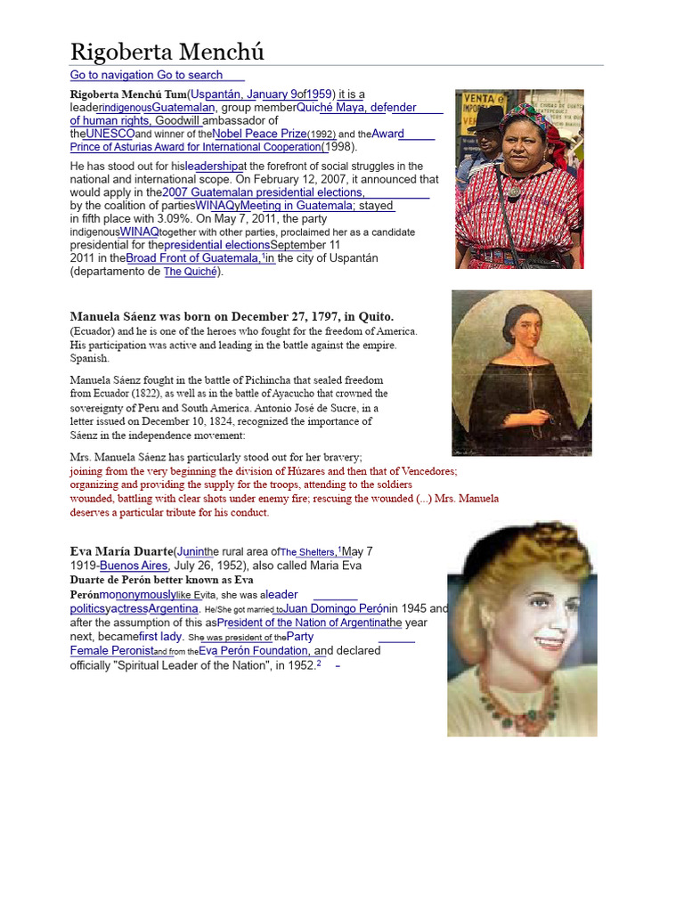 Influential Latin American Women Leaders | PDF | Latin America