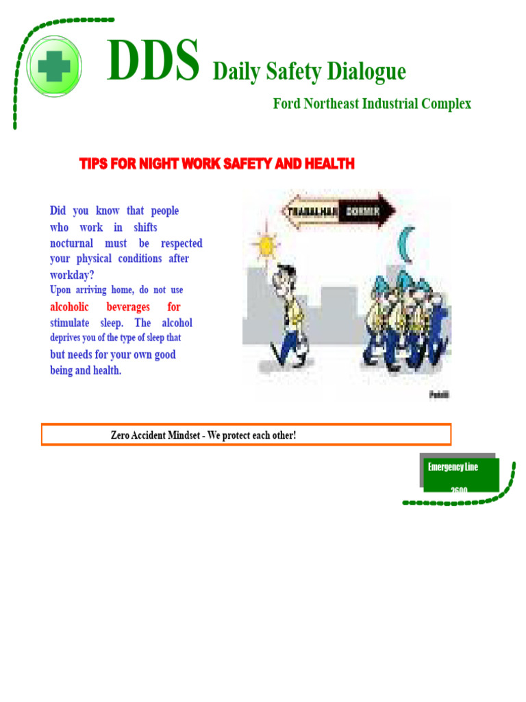 DDS Safety Tip For Night Work 145 | PDF