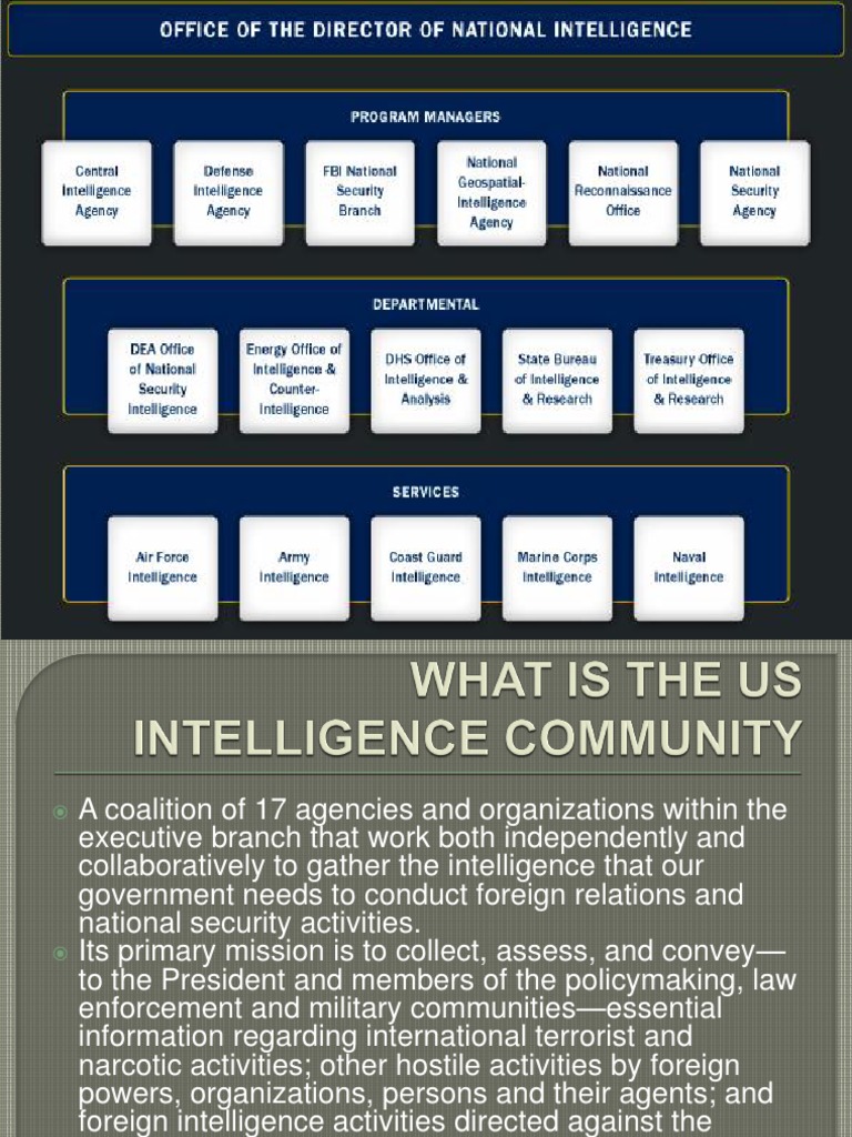 U.S. Intelligence Community Overview | PDF | Director Of National ...