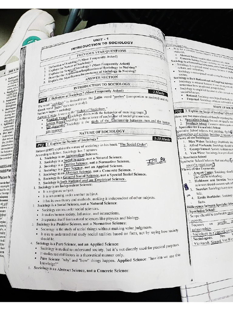 Sociology Short Notes | PDF