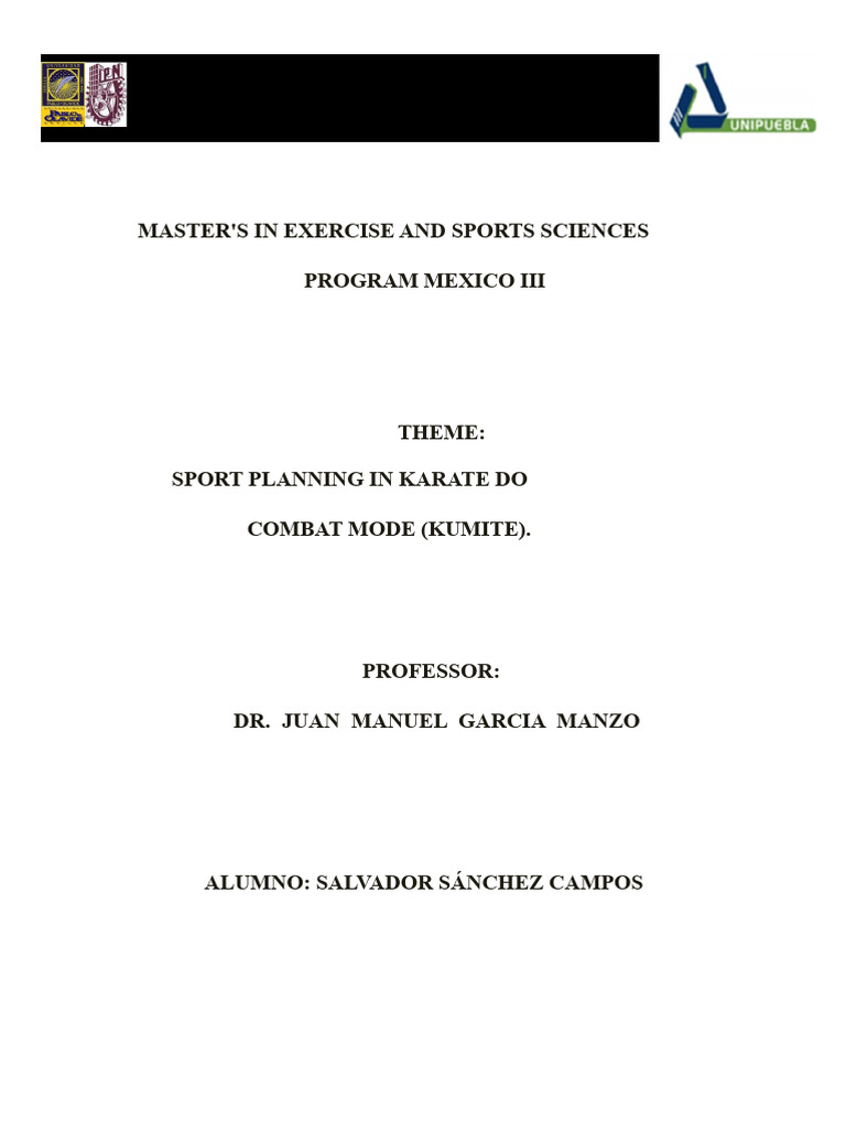 Karate Kumite Training Program Guide | PDF | Karate