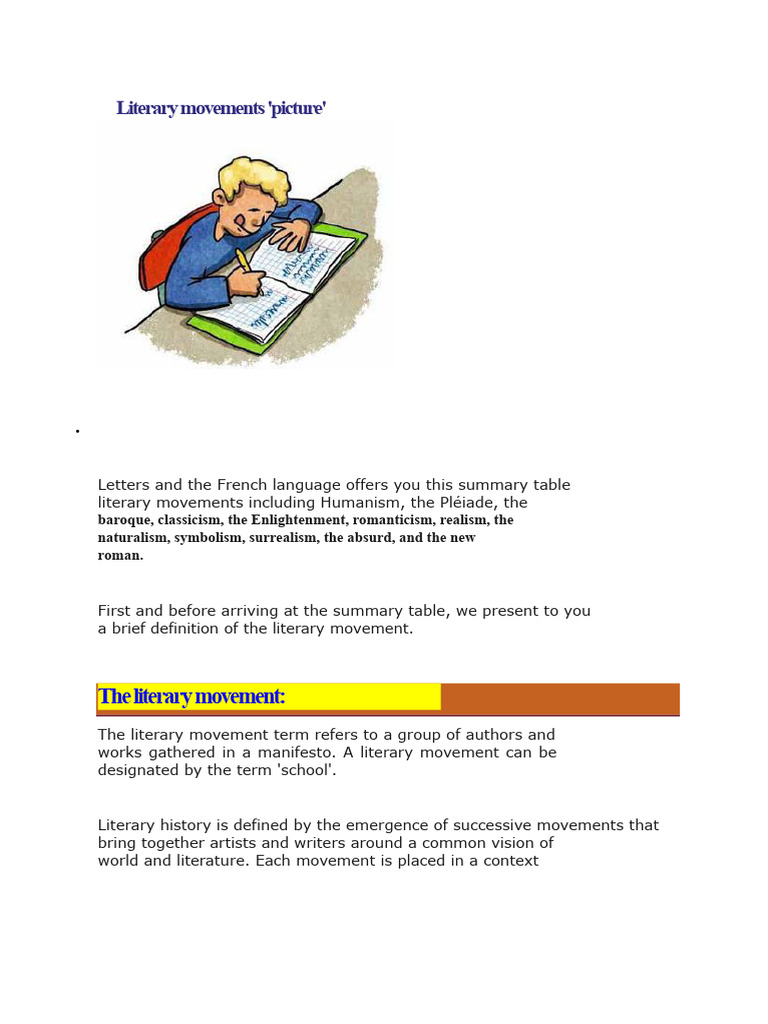 Literary movements | PDF