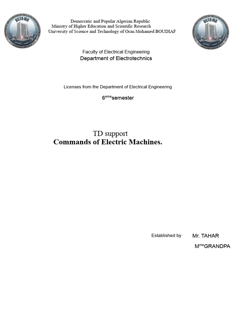 Electric Machine Control with Thyristors | PDF | Electric Motor | Rectifier