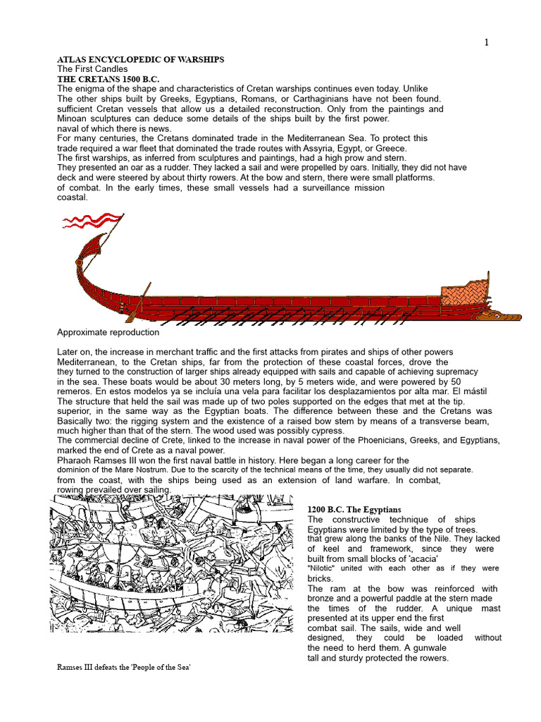 Ancient Naval Warfare: Cretan to Roman Ships | PDF | Galley | Ships