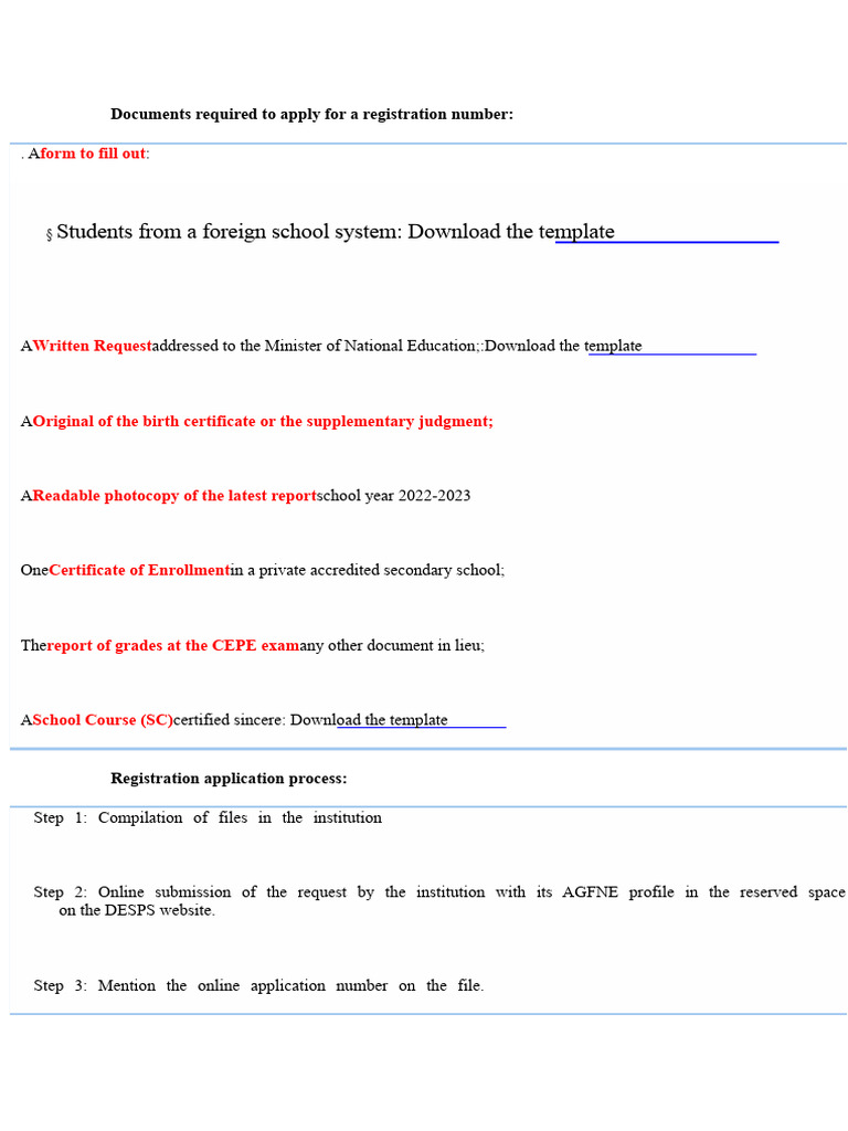 Registration Request Forms 23 - 24 | PDF | Signature