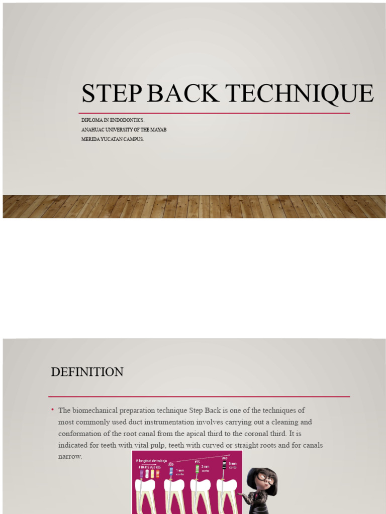 Step Back Technique in Endodontics | PDF