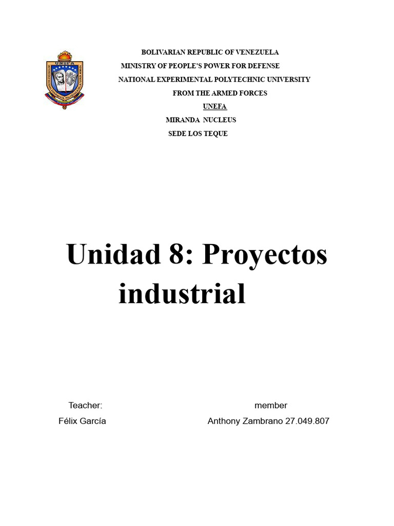 Unit 8 Industrial Projects | PDF | Occupational Safety And Health | Water