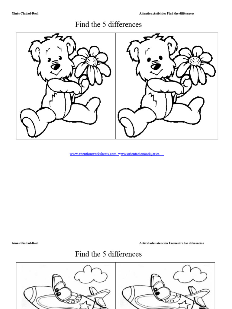 Find The Differences For Kids PDF | PDF