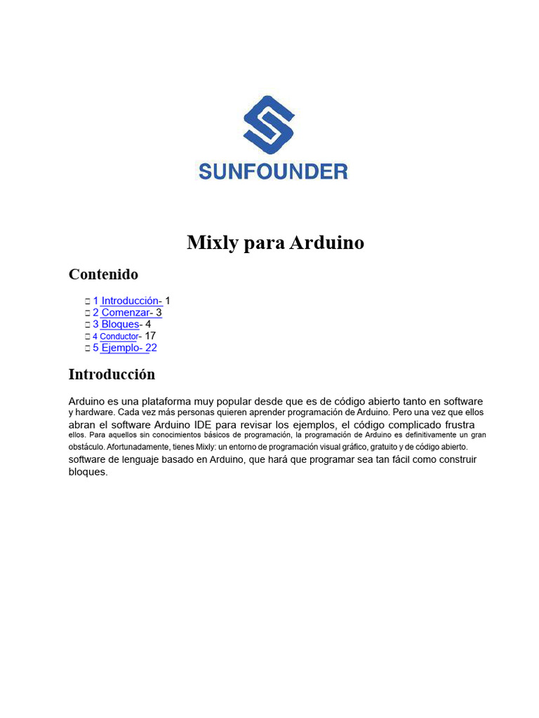 Mixly para Arduino | PDF | Arduino | Programación de computadoras