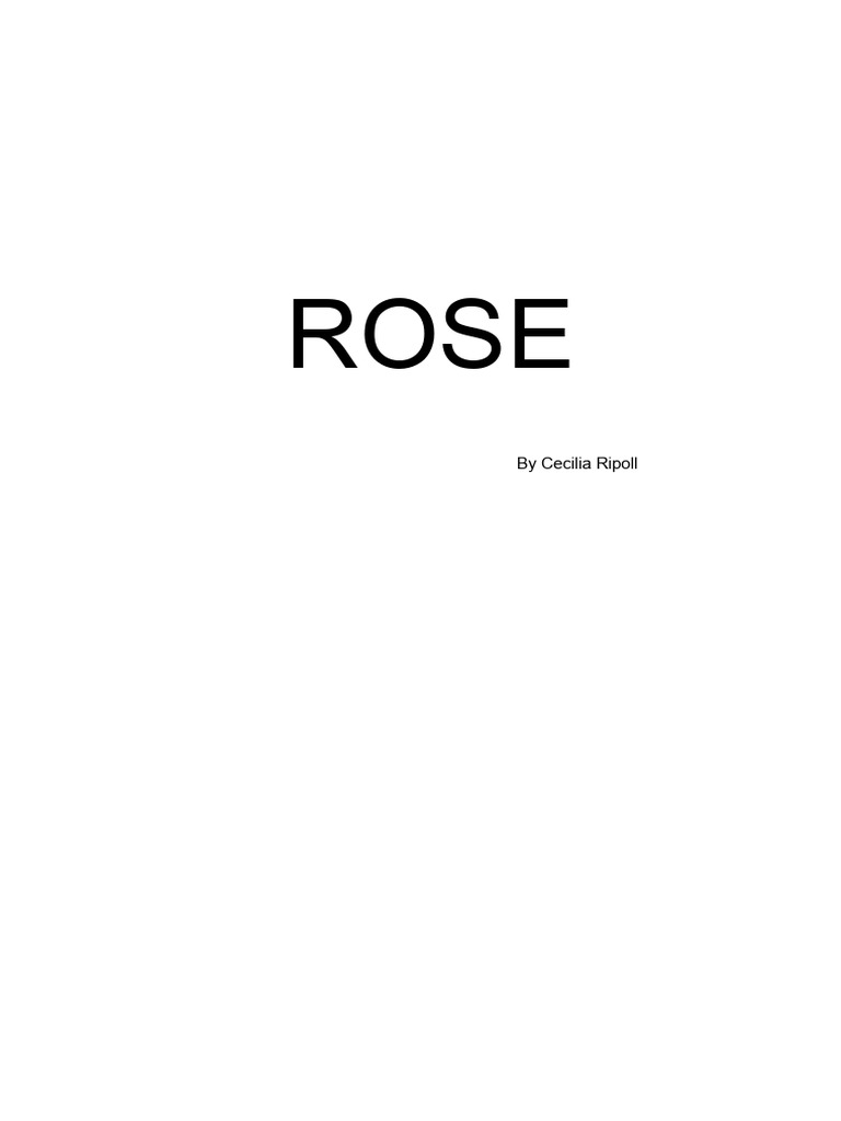 RIPOLL, Cecilia - Rose (1) | PDF