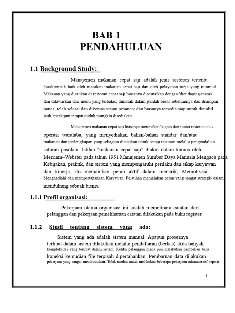 PROYEK VISUAL BASIC 6.0 TENTANG Sistem Manajemen Makanan Cepat Saji | PDF