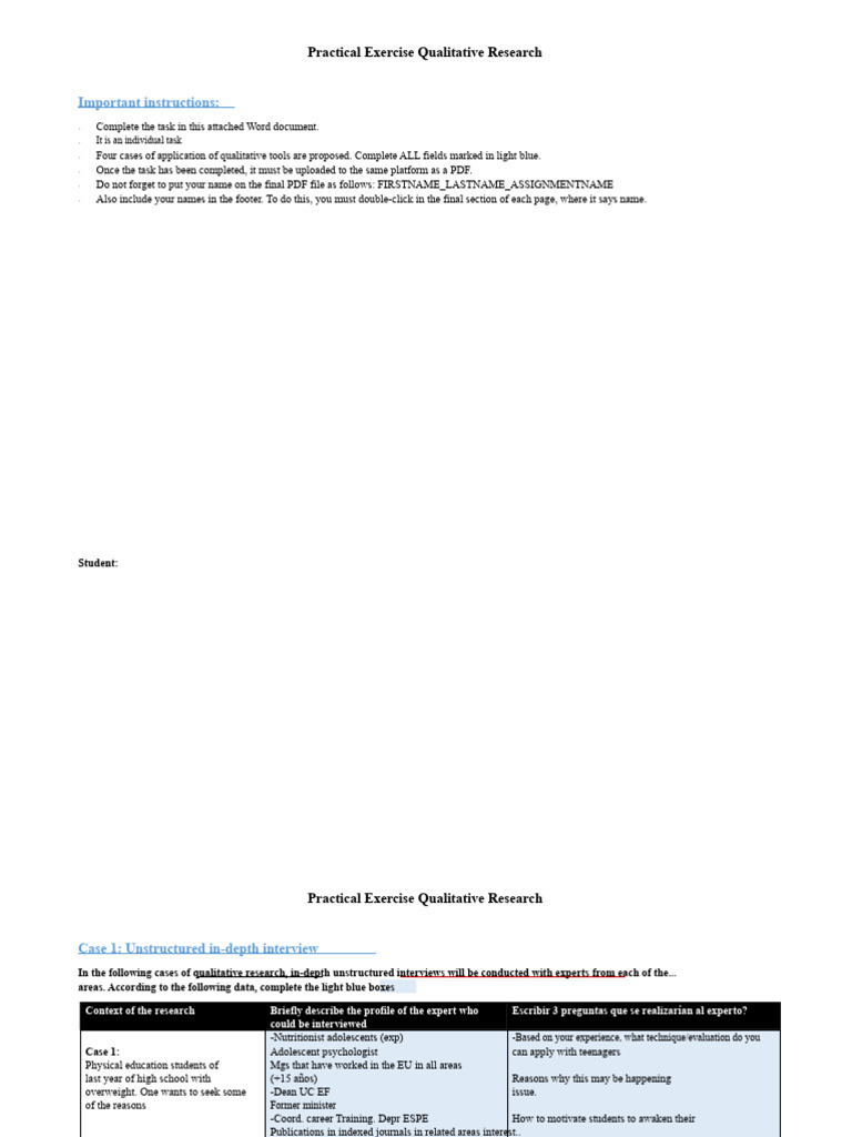 Practical Exercise - Qualitative Research and Atlas Ti | PDF ...