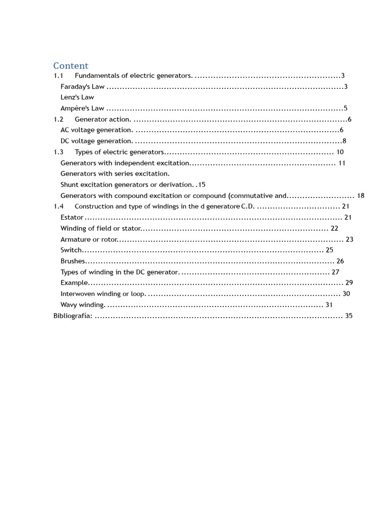 Unit 1 Direct Current Generators PDF | PDF | Electromagnetic Induction ...