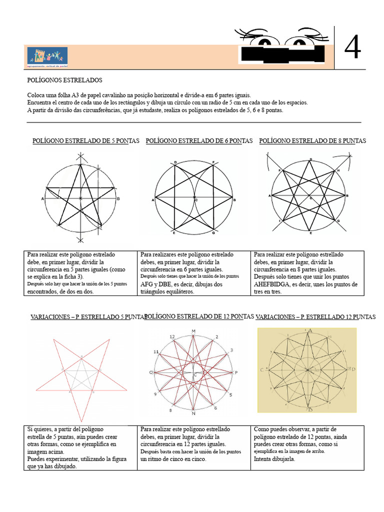 Cómo Dibujar Polígonos Estrellados | PDF