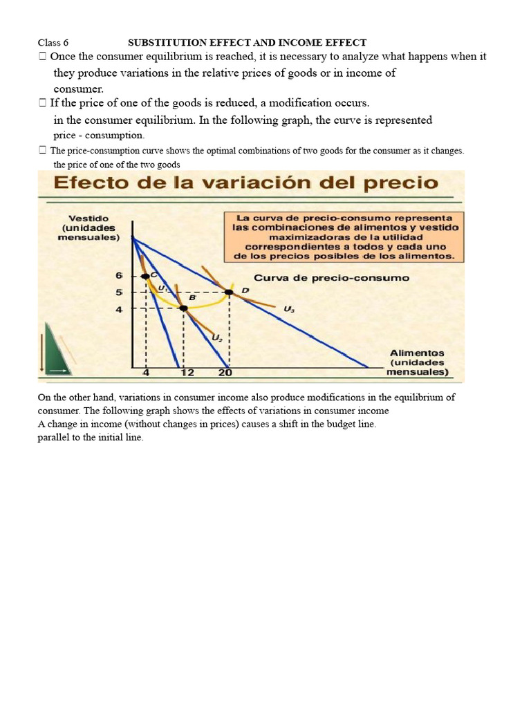 Substitution and Income Effects Explained | PDF | Production Function ...