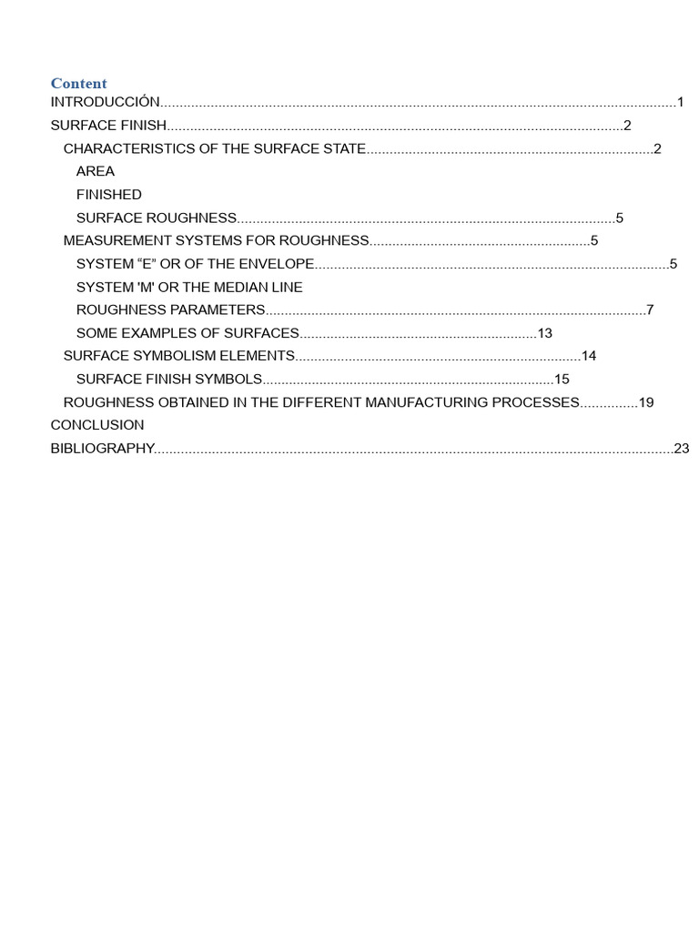 Surface Finish Measurement | PDF | Surface Roughness | Mean