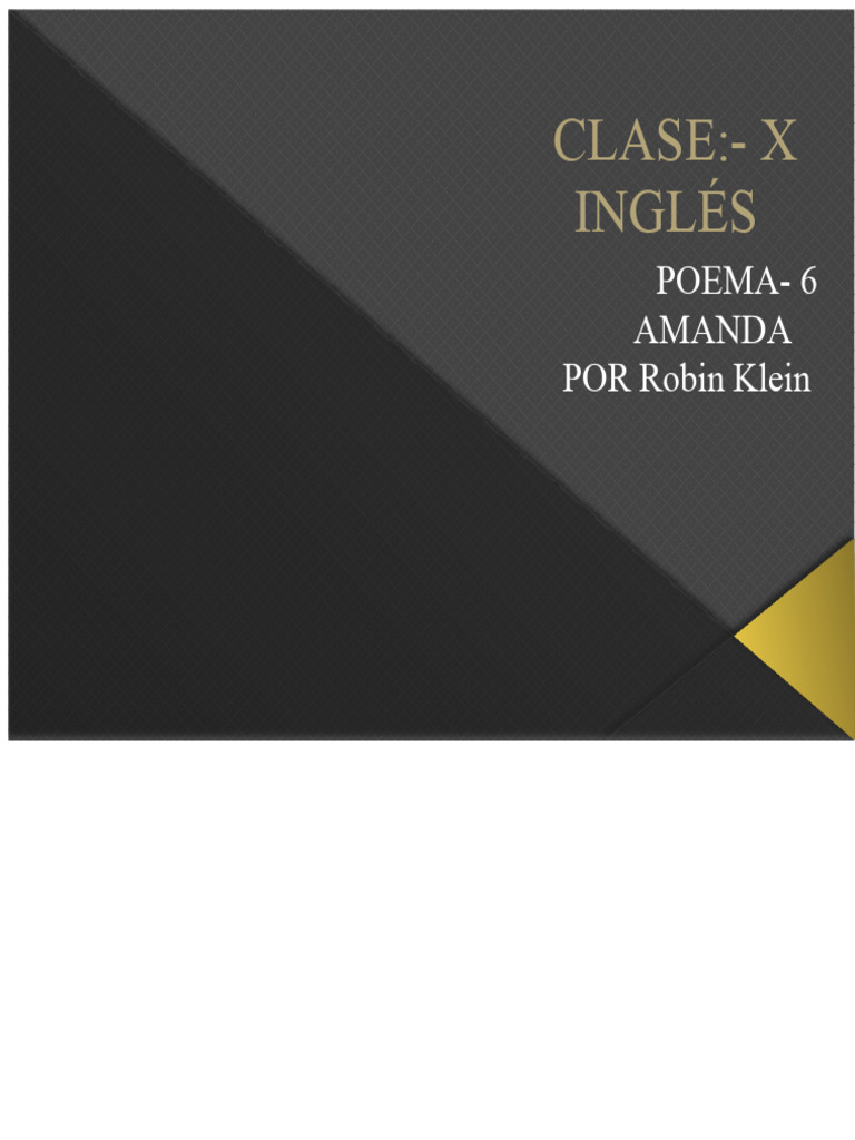 Poema Amanda | PDF | Poesía | Retórica