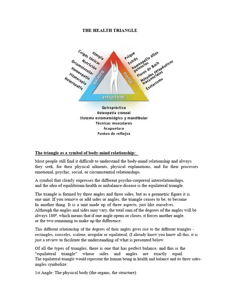The Triangle of Health | PDF | Triangle | Psychology