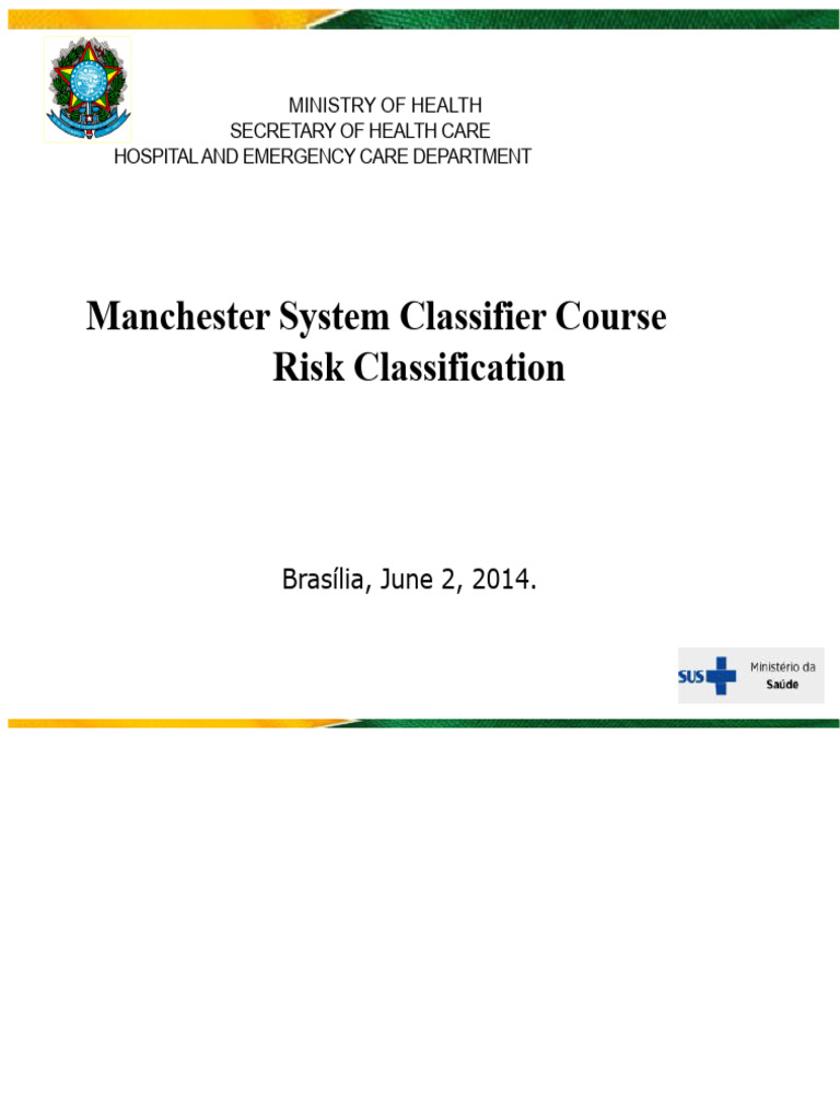 Manchester Triage System Training Course | PDF | Hospital | Health Care