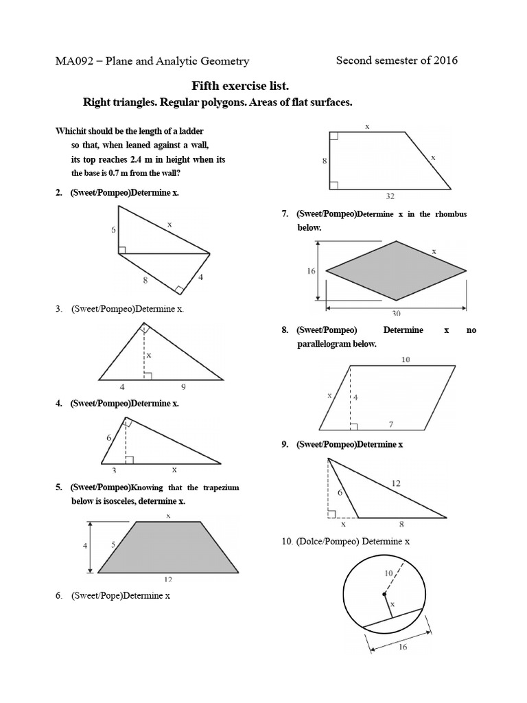 MA092_ex5.pdf | PDF | Area | Circle
