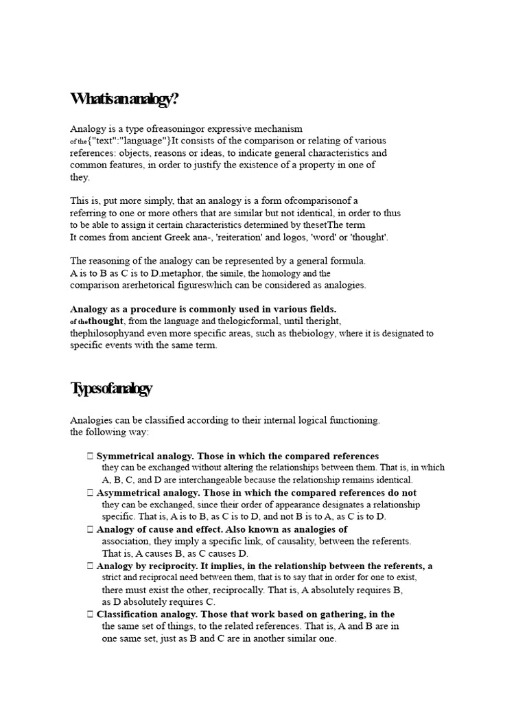 What Is An Analogy in Psychology? | PDF | Analogy | Logic