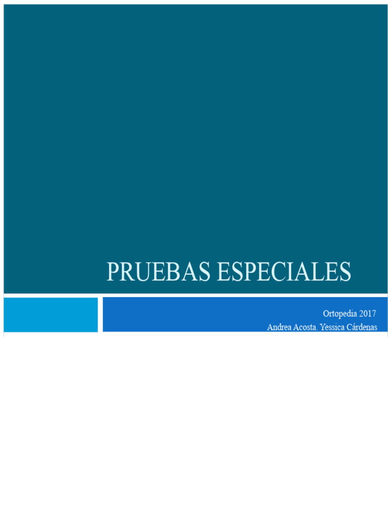 Provas Especiais.pptx | PDF | Joelho | Cotovelo