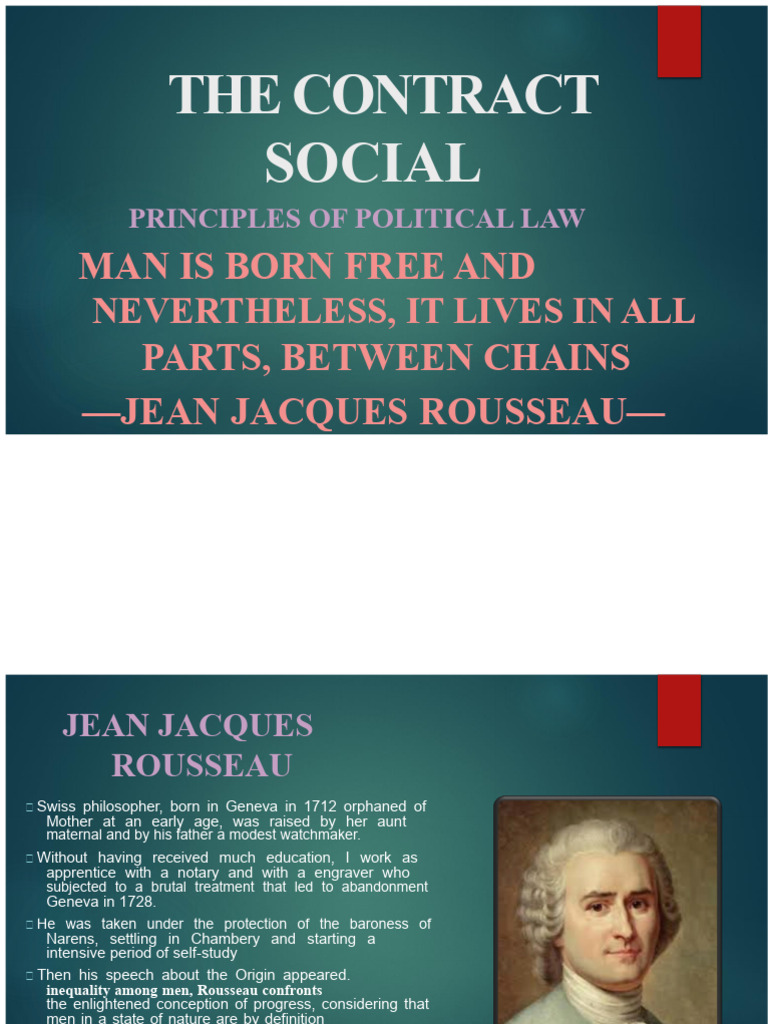 The Social Contract | PDF | Sovereignty | Jean Jacques Rousseau