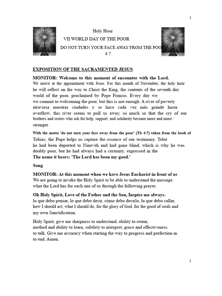 Holy Hour: Embracing the Poor | PDF