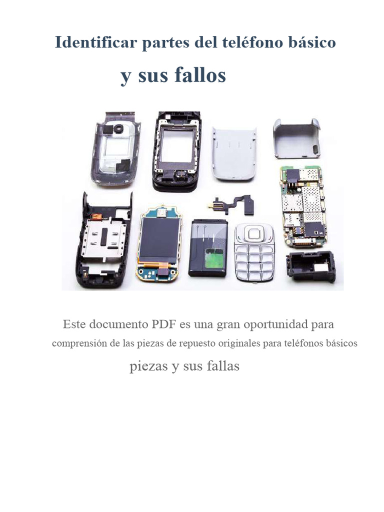 Identificar Las Partes de Un Teléfono Básico y Sus Fallas-1 | PDF ...