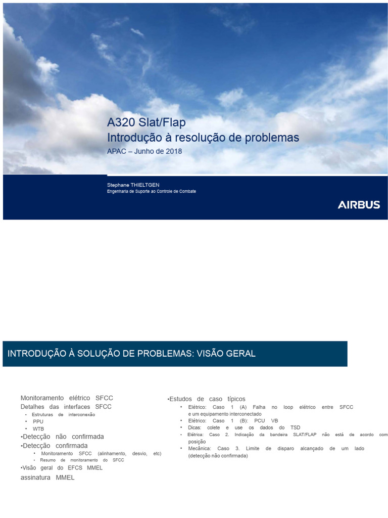 3 A320 SLAT FLAP Introdução À Solução de Problemas KL | PDF | Flap ...