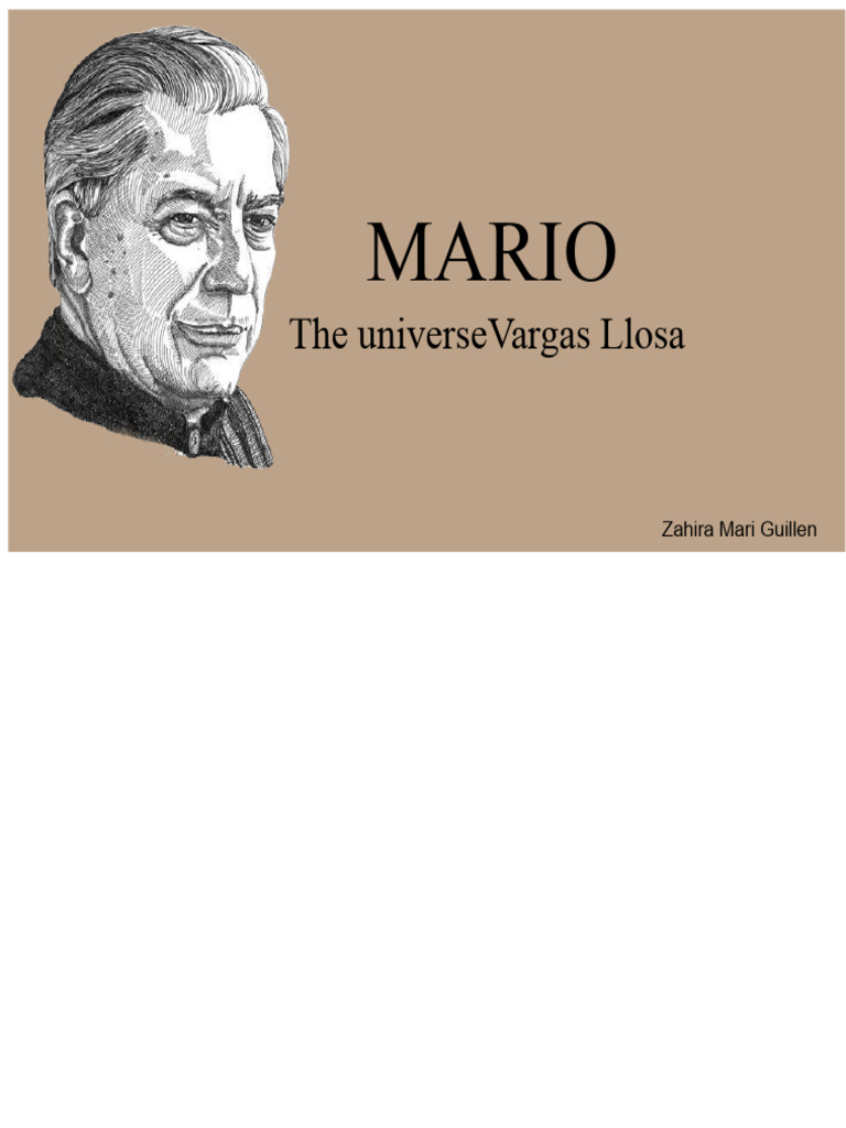 Mario, The Vargas Llosa Universe | PDF | Peru
